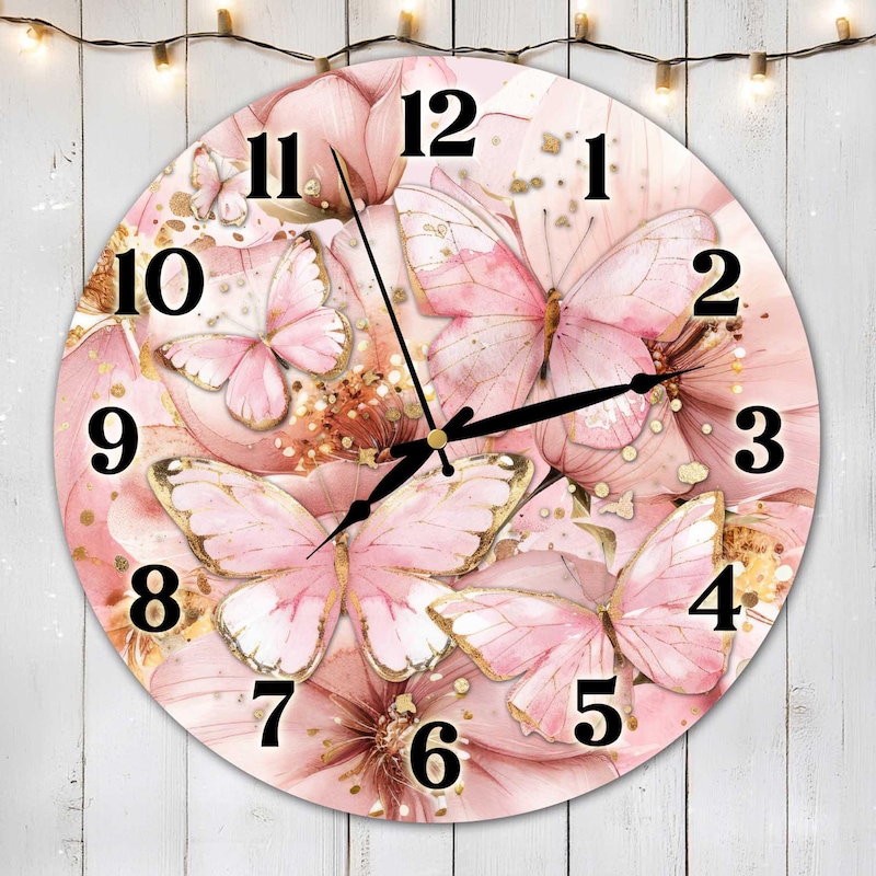 Butterfly Clock - Etsy
