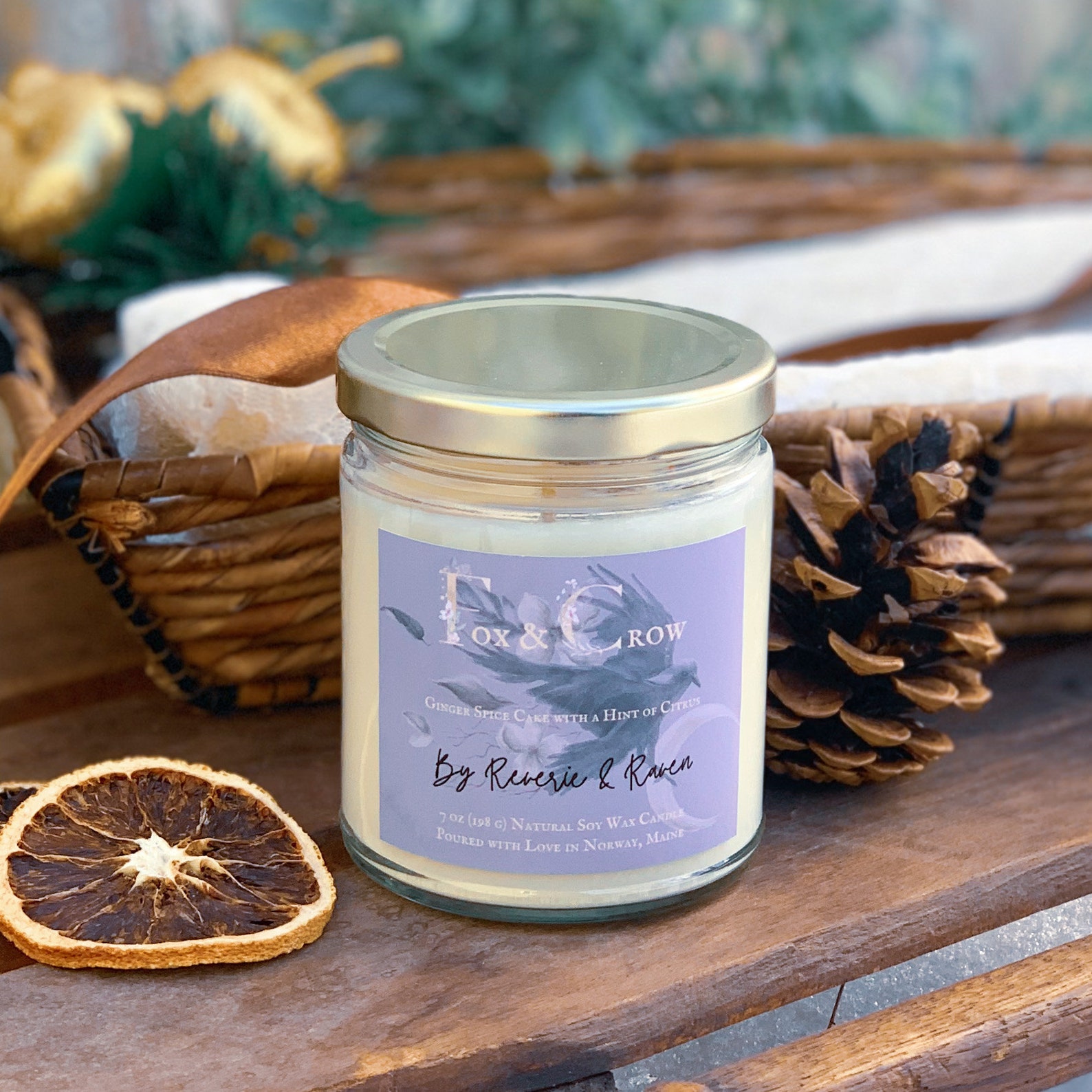 Fox & Crow Ginger Spice Cake With a Hint of Citrus Natural - Etsy