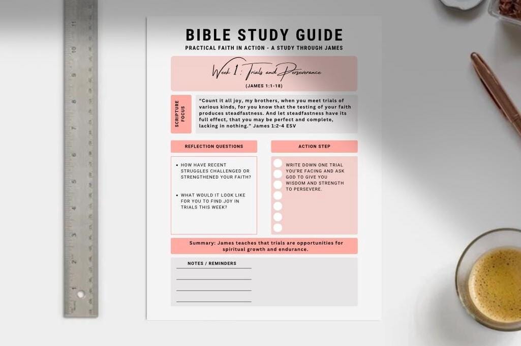 James Bible Study Bundle | Bible Study Guide and Prayer Journal ...