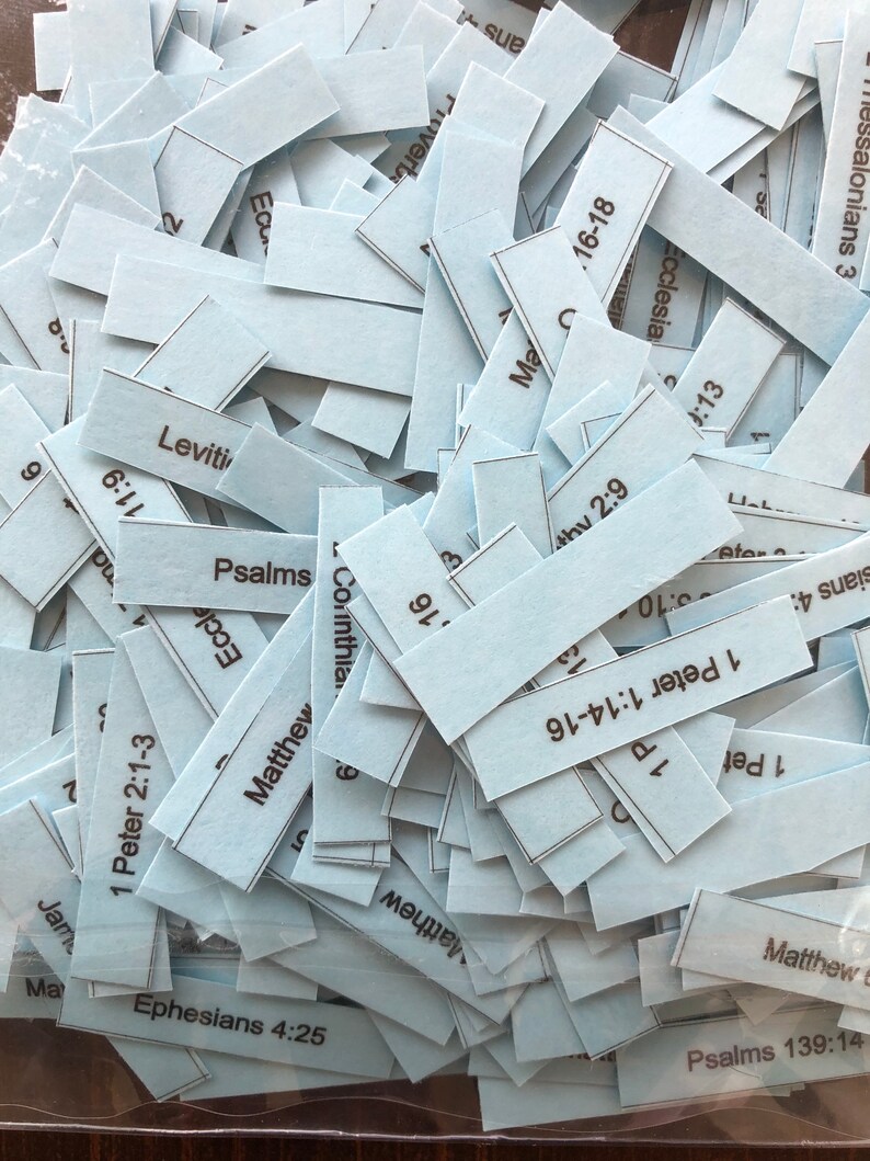 500 Bible Verses for Daily Encouragement | Handmade Mini Cards With ...