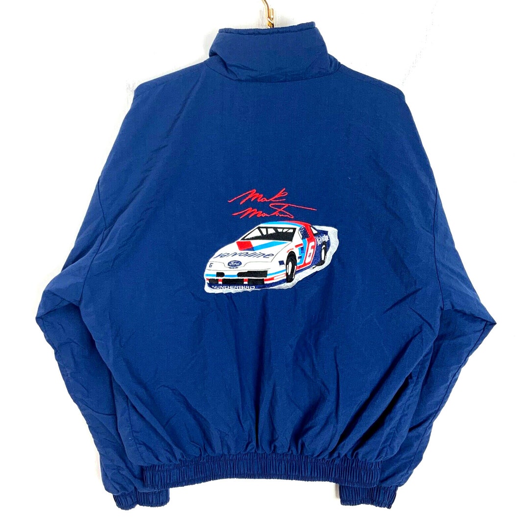 Vintage Mark Martin Jacket XL Full Zip Windbreaker Nascar Motorsport ...
