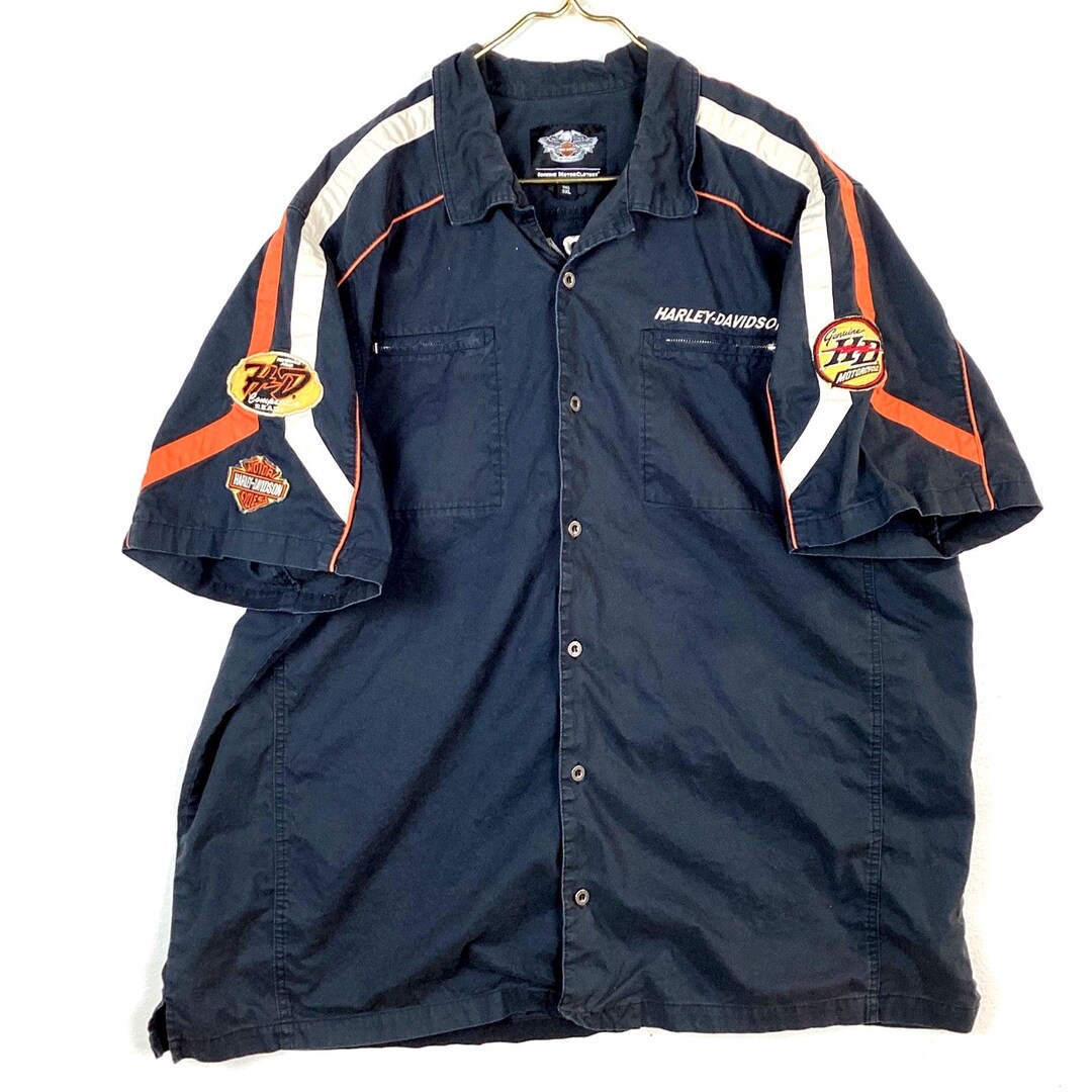 Harley Davidson Motorcycles Work Shirt Size 3XL Black Short Sleeve - Etsy