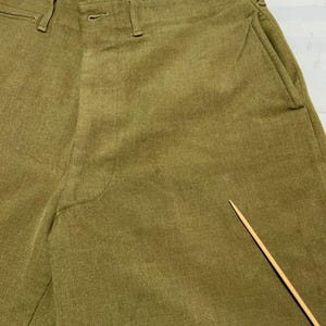 Vintage Us Military Og-107 Wool Trousers Size 17x30 Green 1950s - Etsy