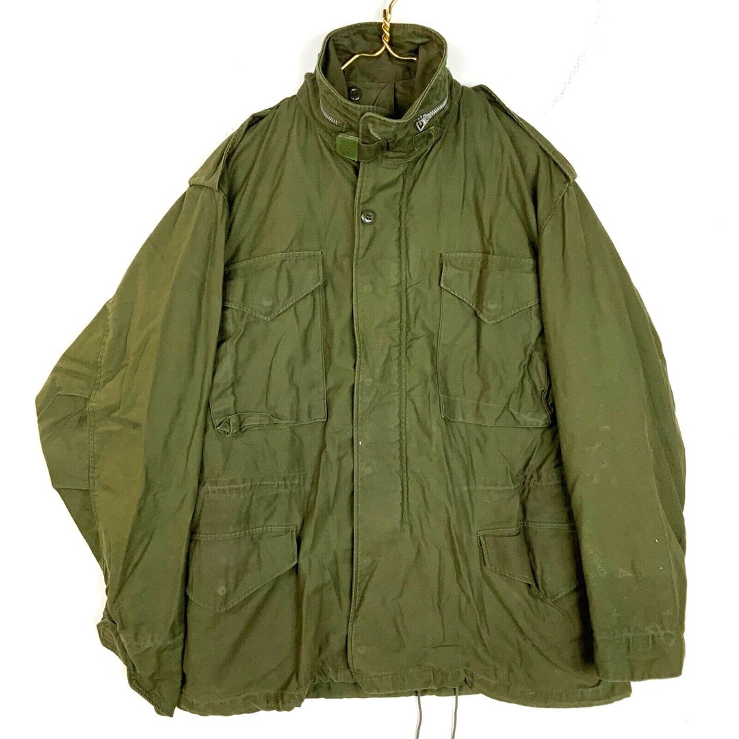 Vintage Us Military Field Jacket Size Medium Green Vietnam Era 60s 70s ...
