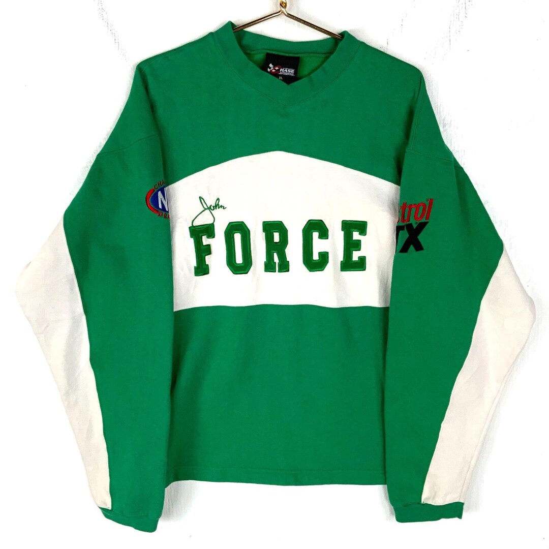 Vintage Nhra Drag Racing Chase Sweatshirt Size XL Green John Force - Etsy