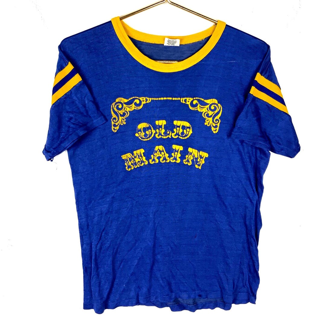 Vintage 1960s Mason Dureen Football Jersey Small Blue Striped - Etsy