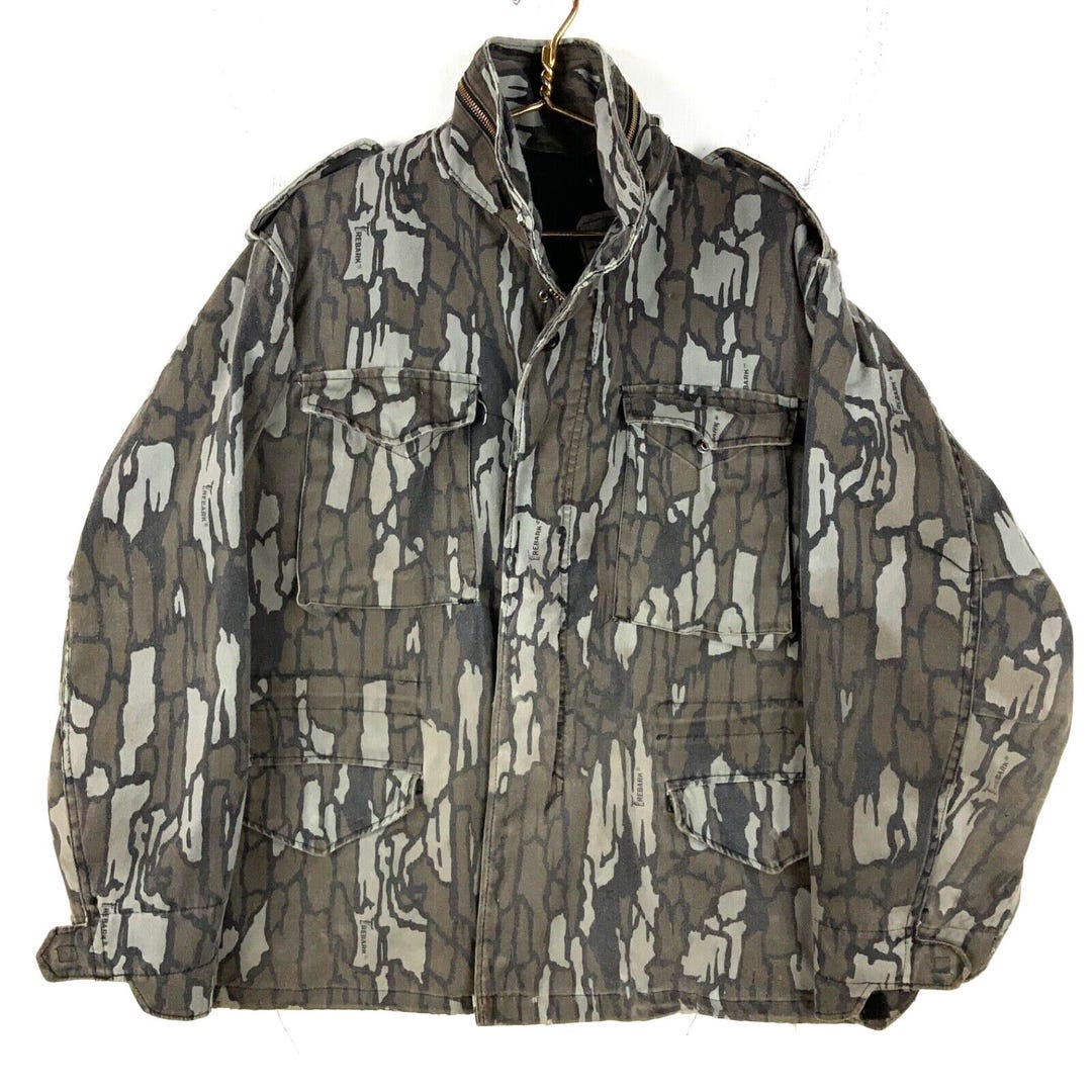 Vintage Us Military Field Jacket Large Camouflage Made in Usa Trebark ...