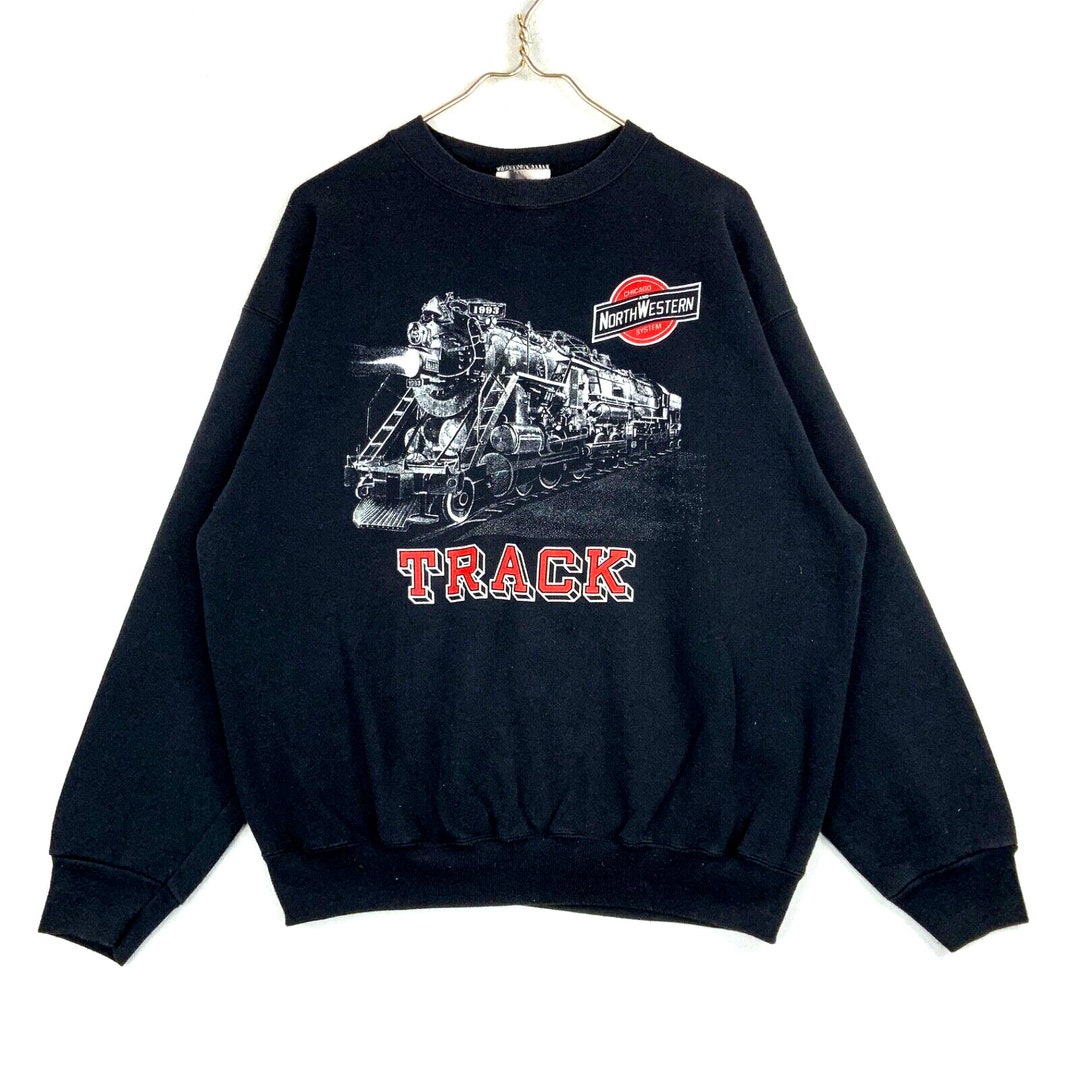 Vintage Chicago North Western Railway System Train Sweatshirt Crewneck ...