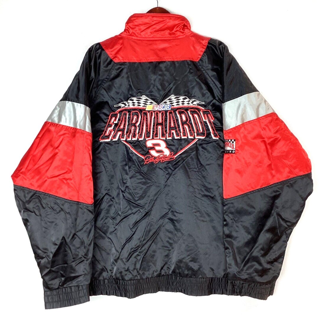 Vintage Dale Earnhardt Intimidator Nutmeg Jacket 2XL Nascar Racing Full ...