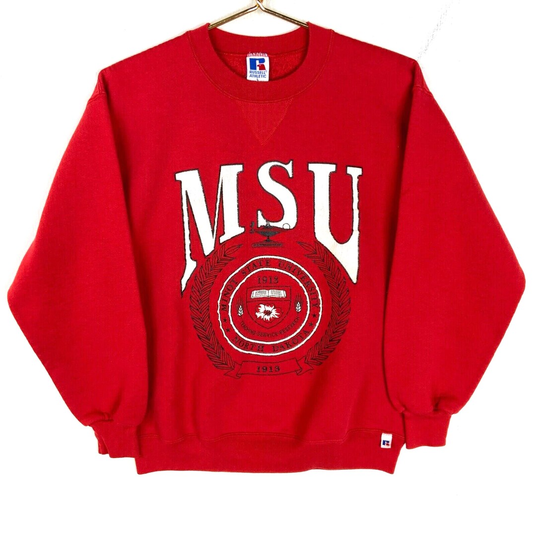 Vintage Minot State University Beavers Russell Sweatshirt Large Ncaa ...