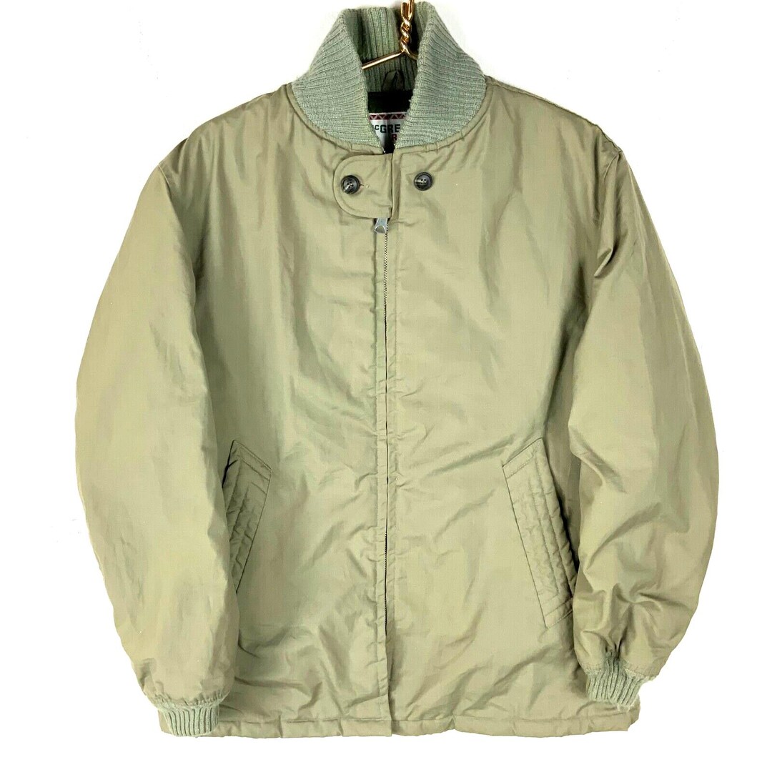 Vintage Mcgregor Ram Jet Bomber Jacket Size 42 Green Full Zip - Etsy