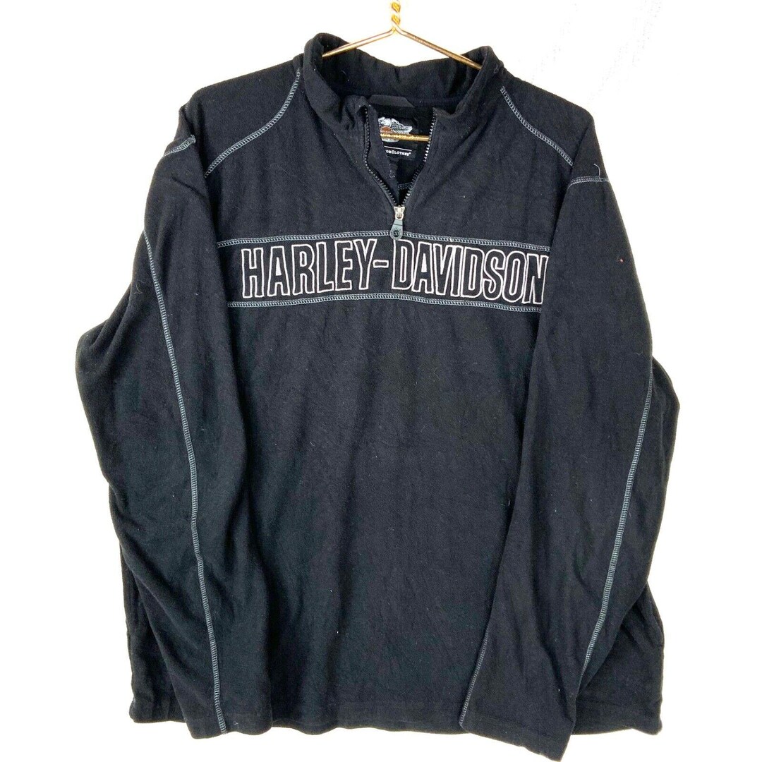 Harley Davidson Motorcycles Fleece Sweater Jacket Size Extra Large ...