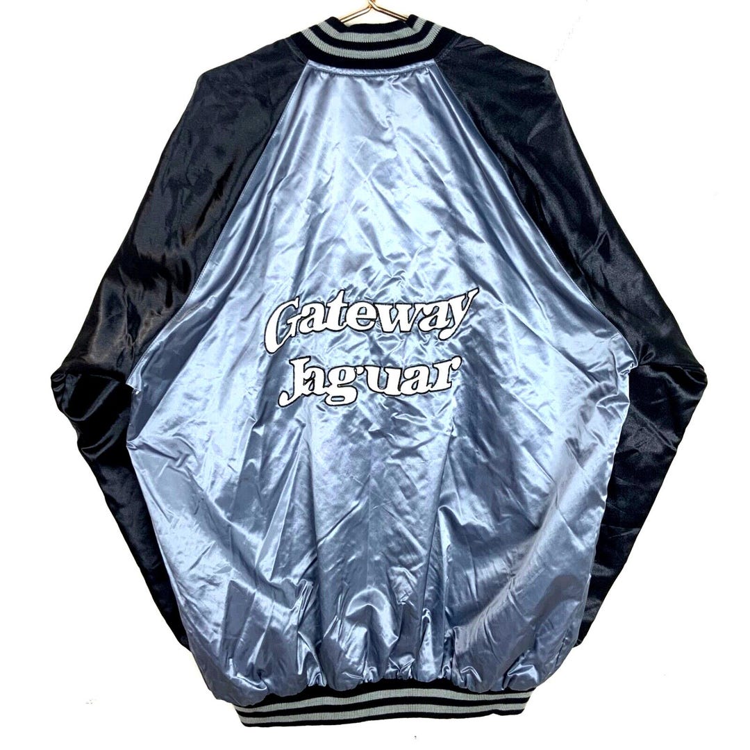 Vintage Gateway Institute of Technology Full Zip Satin Jacket 2XL Blue ...