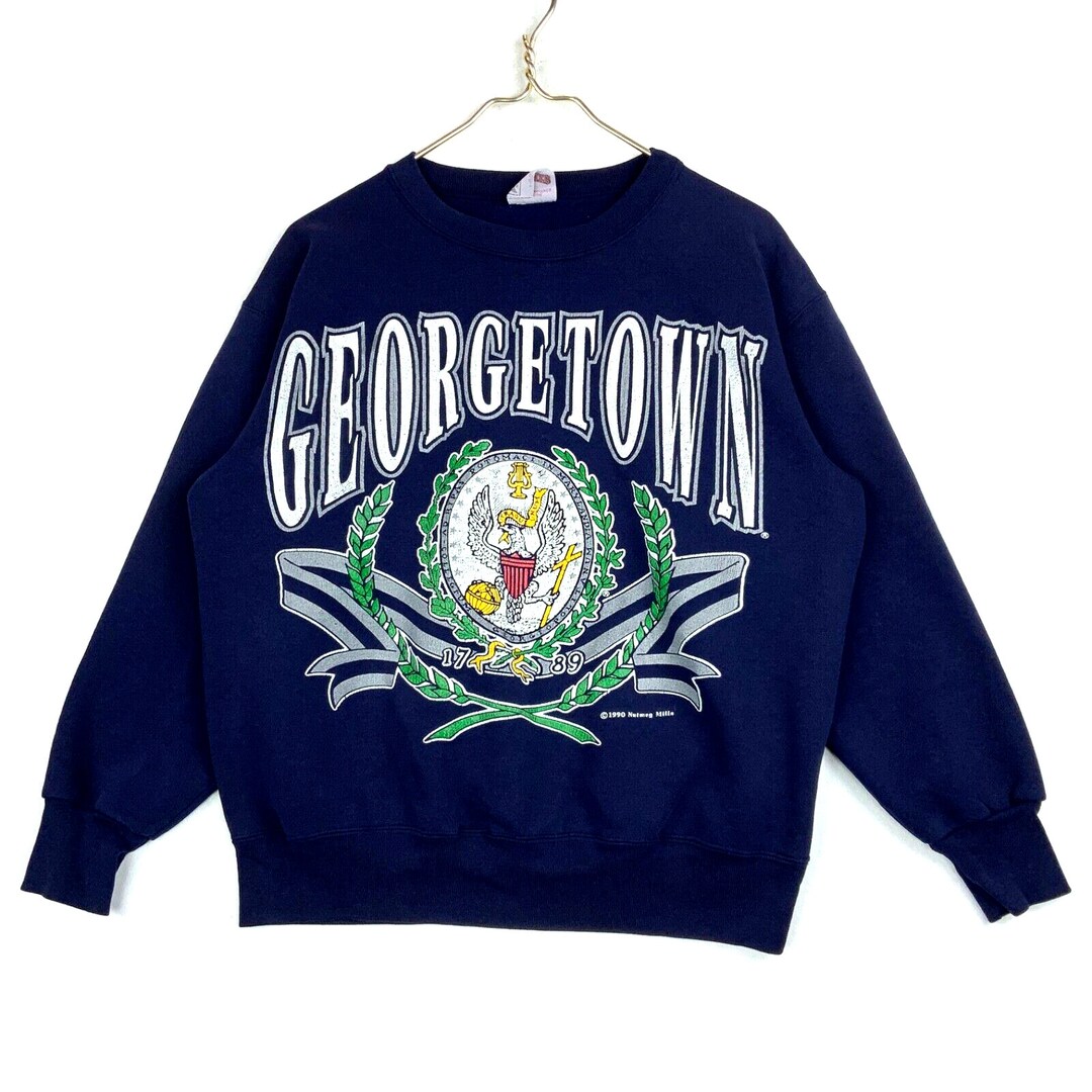 Vintage Georgetown University Emblem Nutmeg Sweatshirt Crewneck Size ...