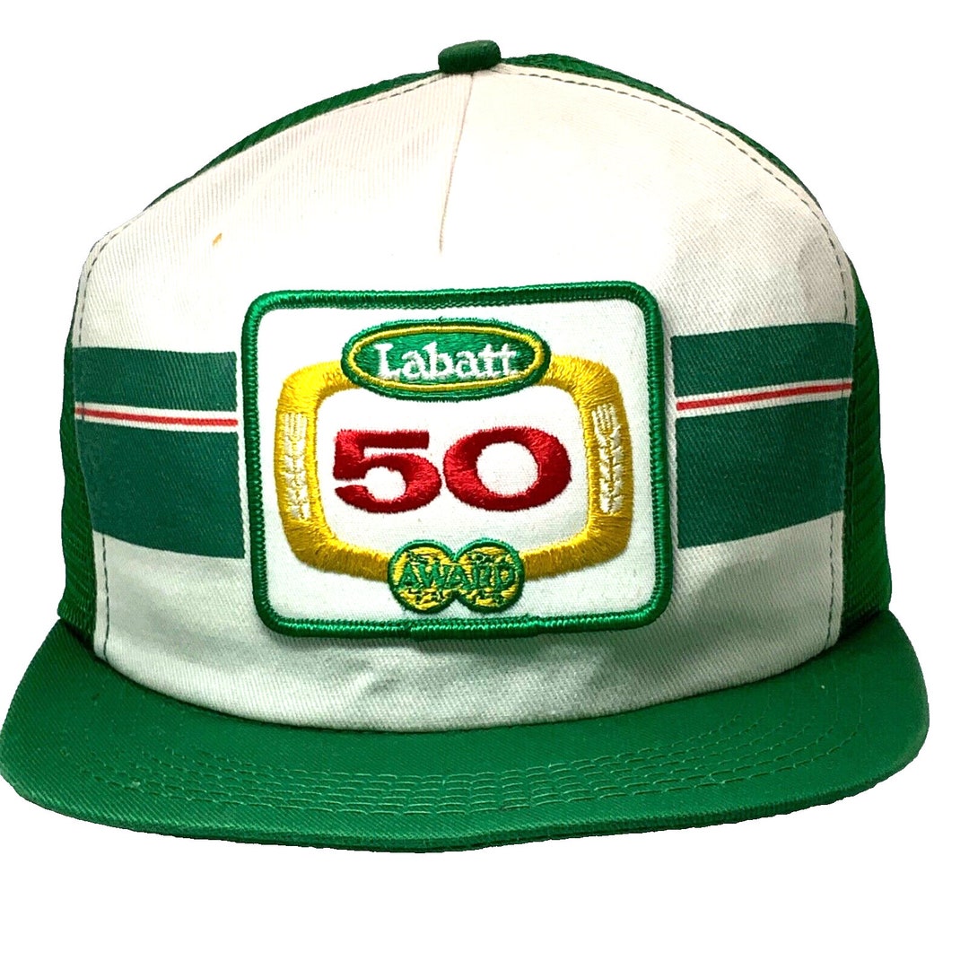 Vintage Labatt 50 Years Award Trucker Hat Cap Adjustable Green 90s - Etsy