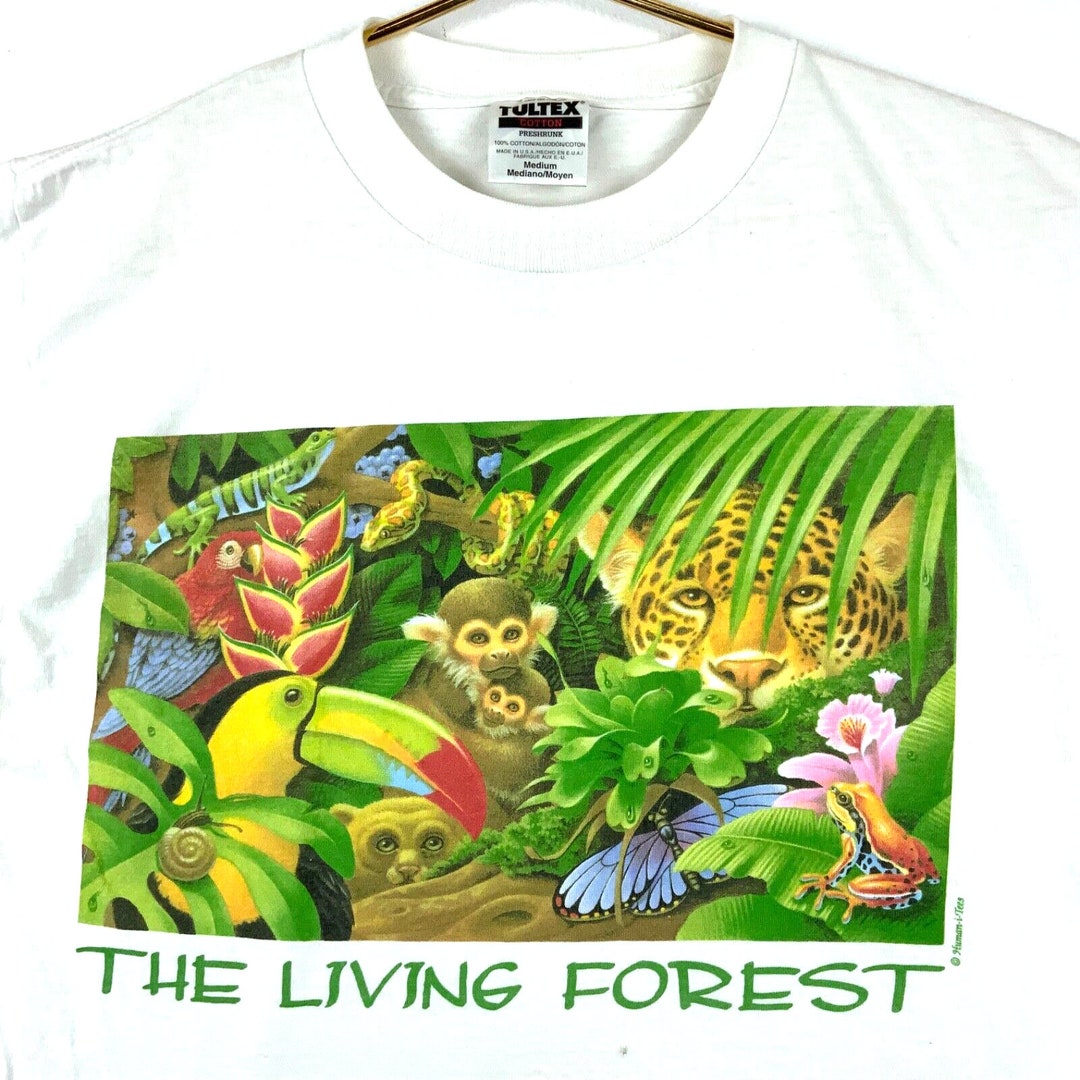 Vintage Human-i-tees the Living Forest T-shirt Medium Made in Usa ...