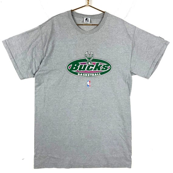 Vintage Milwaukee Bucks Starter T-shirt Size 2XL Long… - Gem
