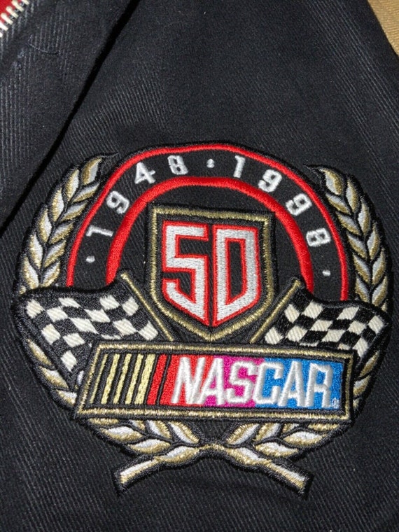 Vintage Nascar 50th Anniversary Logo Athletic Bomber … - Gem