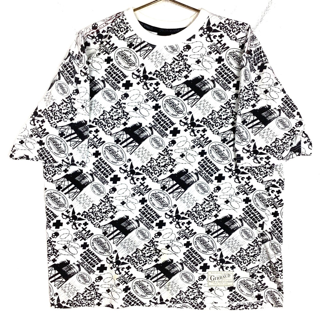 Marithe Francois Girbaud Art Aop T-shirt Cotton Size Large White Y2k - Etsy