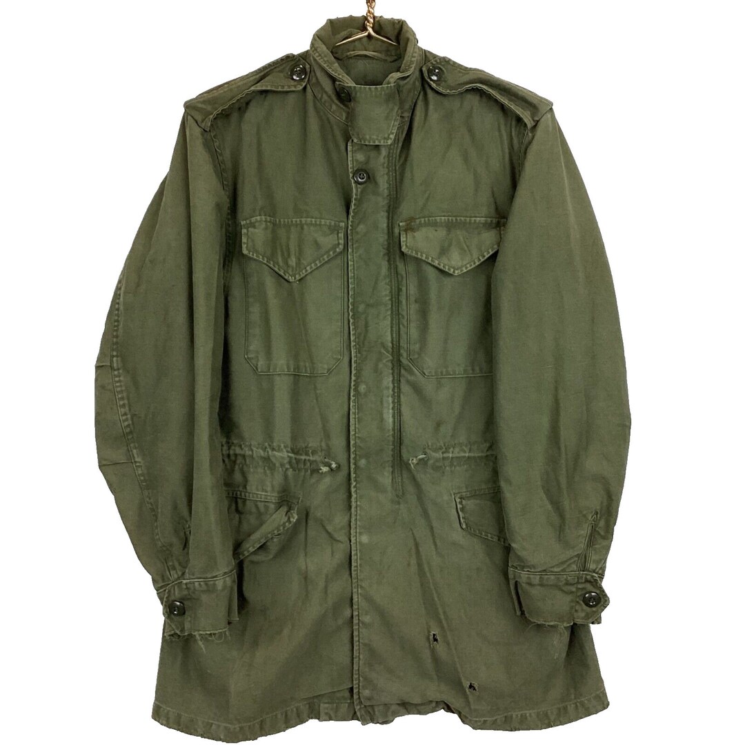 Vintage Us Military Og 107 Jacket Medium Green Vietnam Era Wind ...