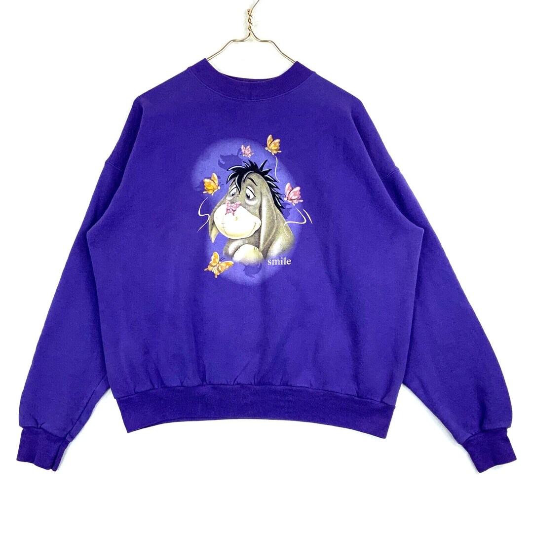 Vintage Eeyore Butterfly Winnie the Pooh Sweatshirt Crewneck Size Large ...