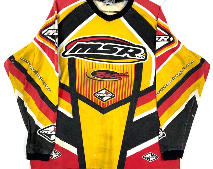 Vintage Msr Racing T-shirt Size XL Motocross Long Sleeve Made in Usa ...