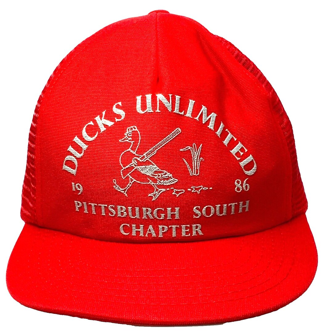 Vintage Ducks Unlimited Trucker Hat Cap Adjustable Red 80s - Etsy