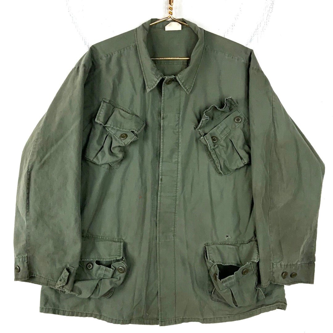 Vintage Rothco Military Rip Stop Button up Shirt Size XL Green - Etsy