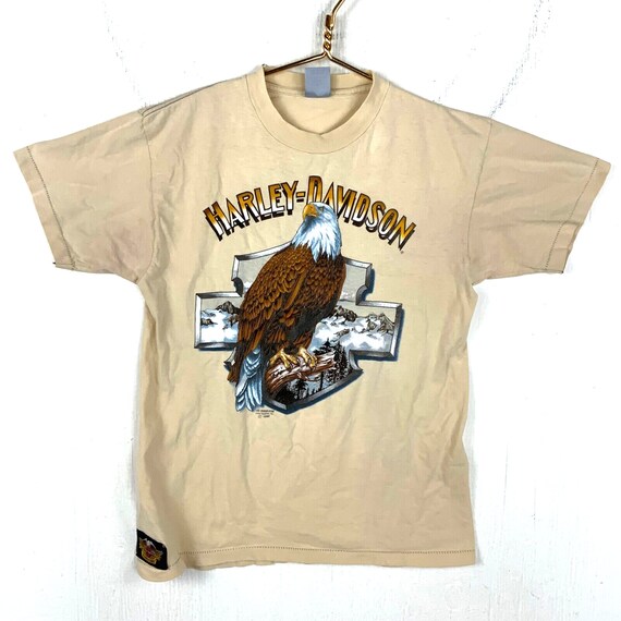 Vintage Harley Davidson 3D Emblem T-shirt Eagle 1990 Medium Vintage Harley Davidson 3D Emblem T-shirt Eagle 1990 Medium