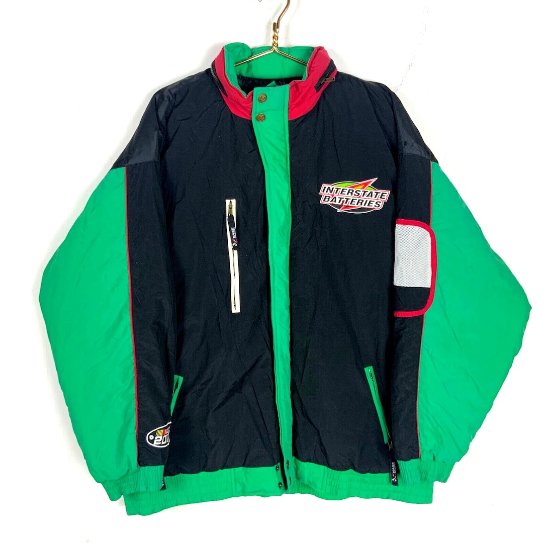 Vintage Bobby Labonte Chase Jacket XL Full Zip Puffer Black Nascar - Etsy