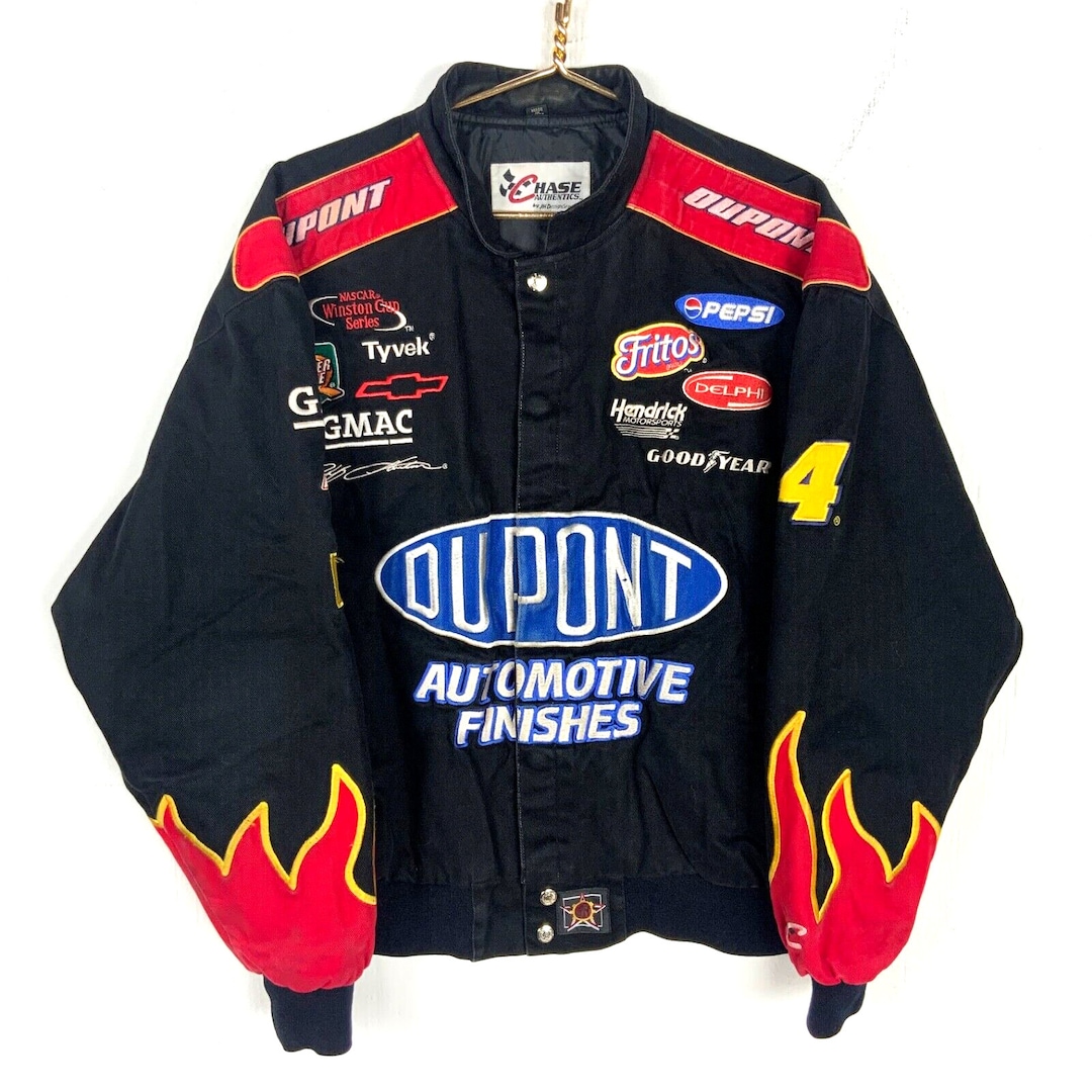 Vintage Jeff Gordon Racing Jacket Large Black Snap Button Nascar - Etsy