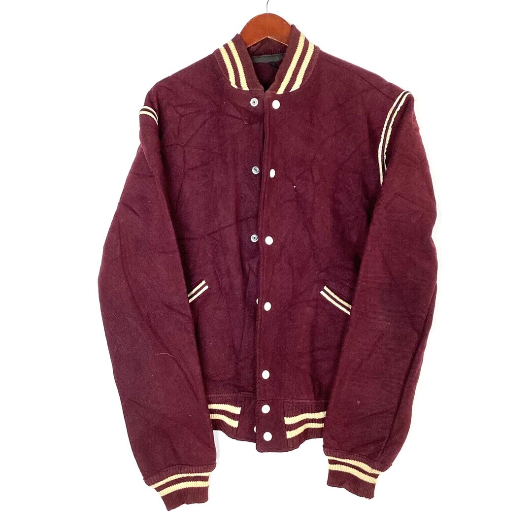 Vintage 1950s Wool Varsity Jacket Size 38 Red Ripon Award 50s - Etsy