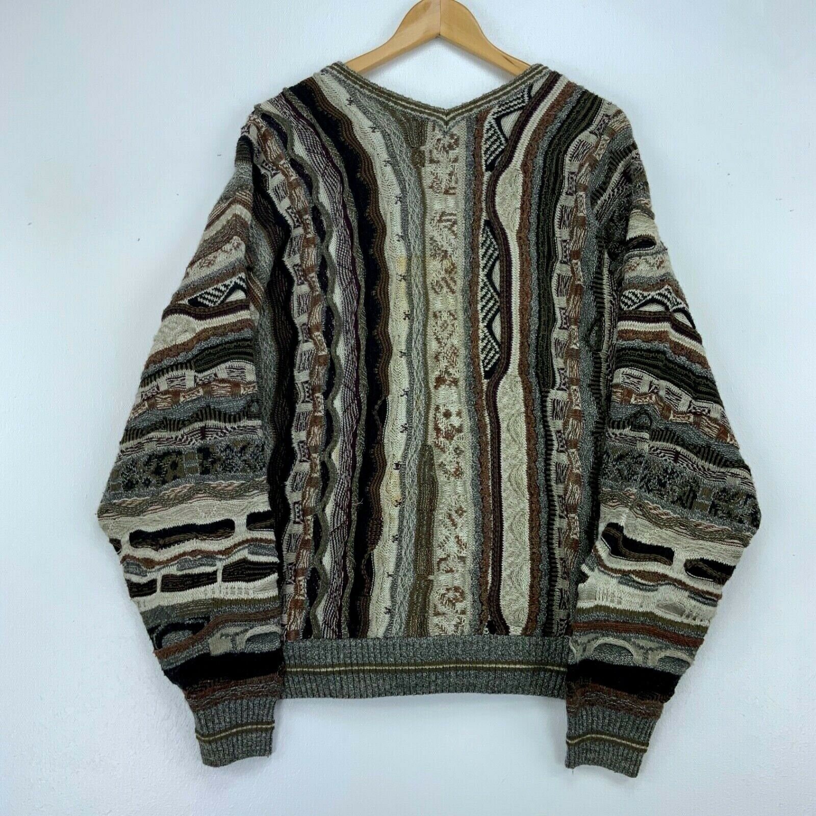 (4) VTG Roundtree Yorke Coogi Style Cosby Sweaters Medium Texture 3D ...