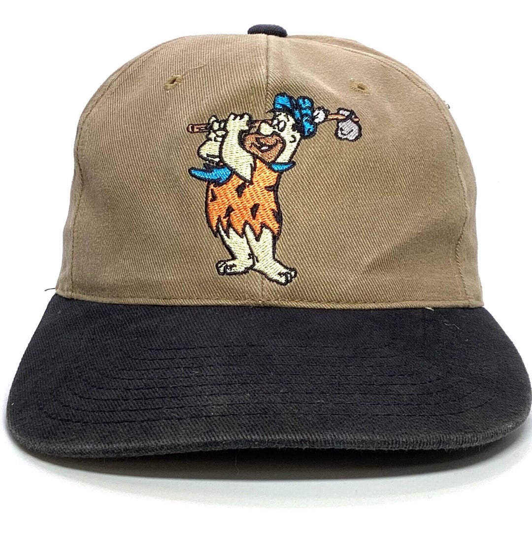 Vintage Fred Flintstone American Needle Hat Cap Adjustable Brown 1994 ...