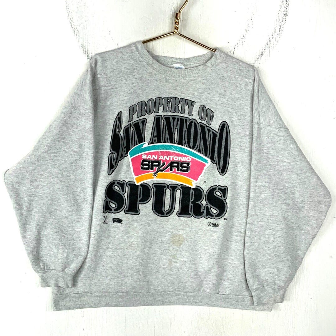 Vintage San Antonio Spurs Logo 7 Sweatshirt Size 2XL Gray Made in Usa ...