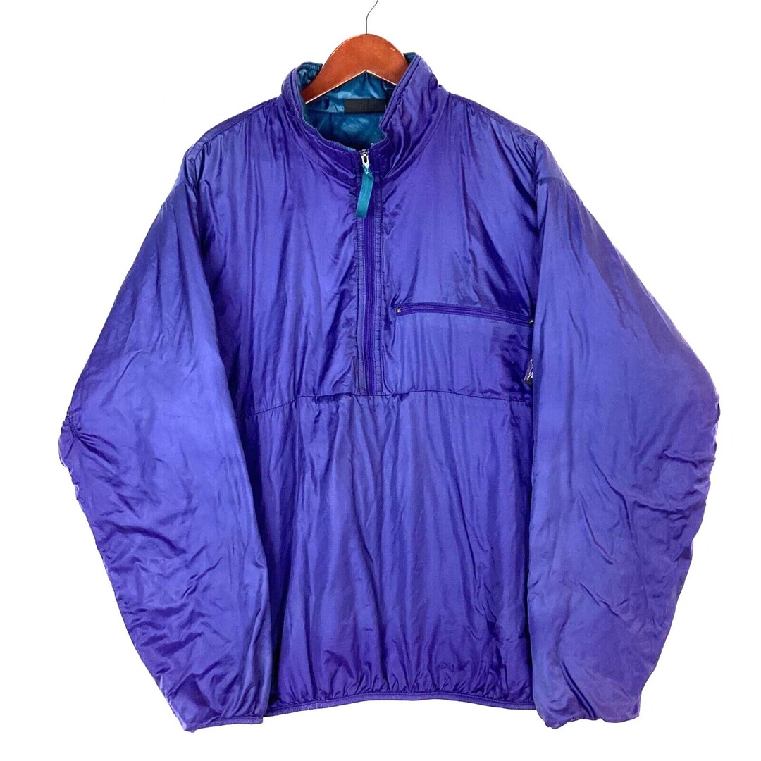 Vintage Patagonia Puffer Jacket Size Large Purple Full Zip Made in Usa ...