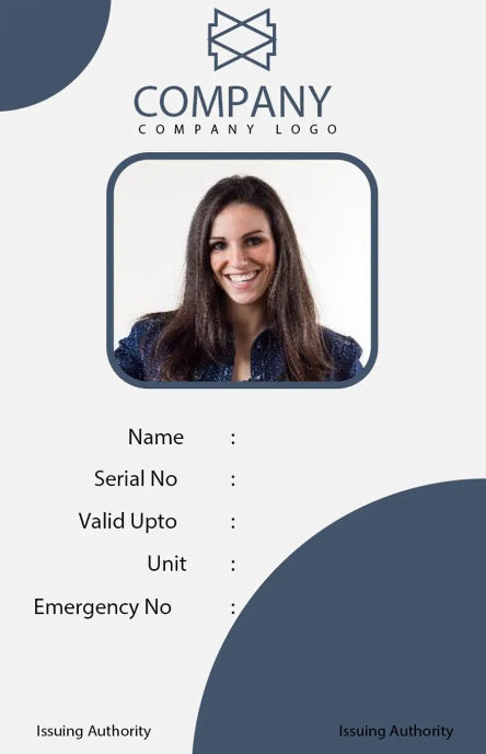 Basic Blank ID Card Templates Download - Etsy