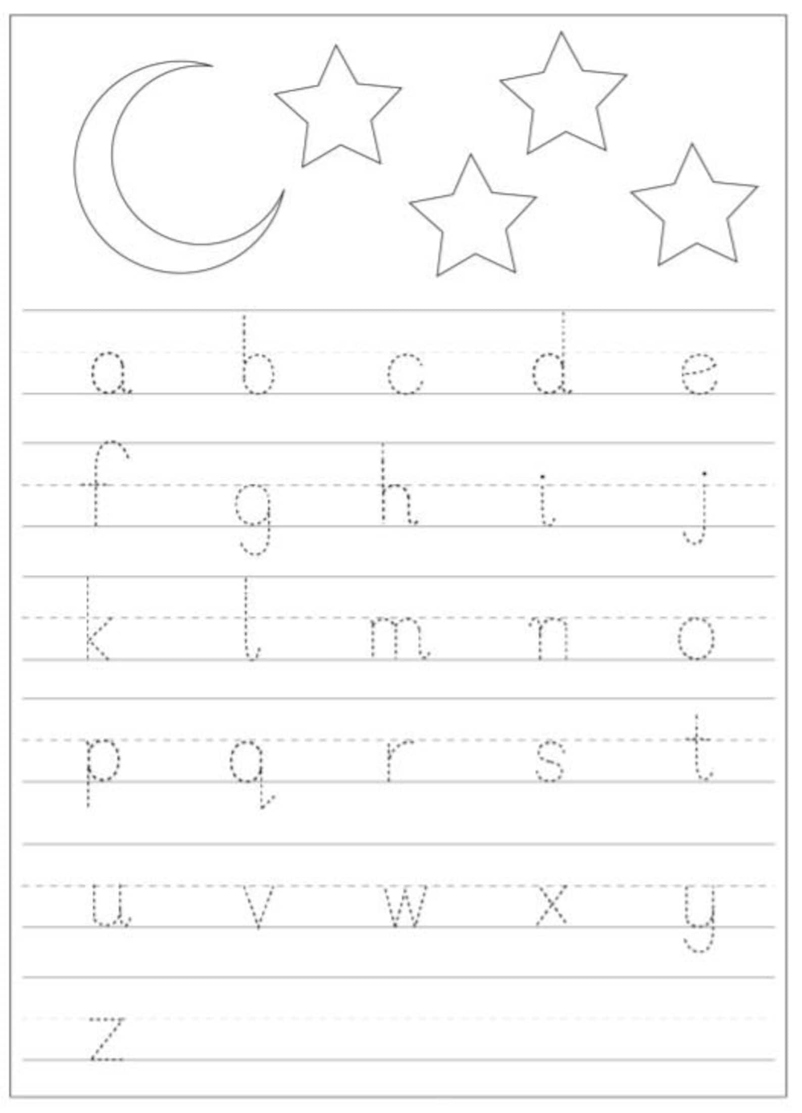 Tracing Letters Digital Worksheets for Preschool, Kindergarten, and ...