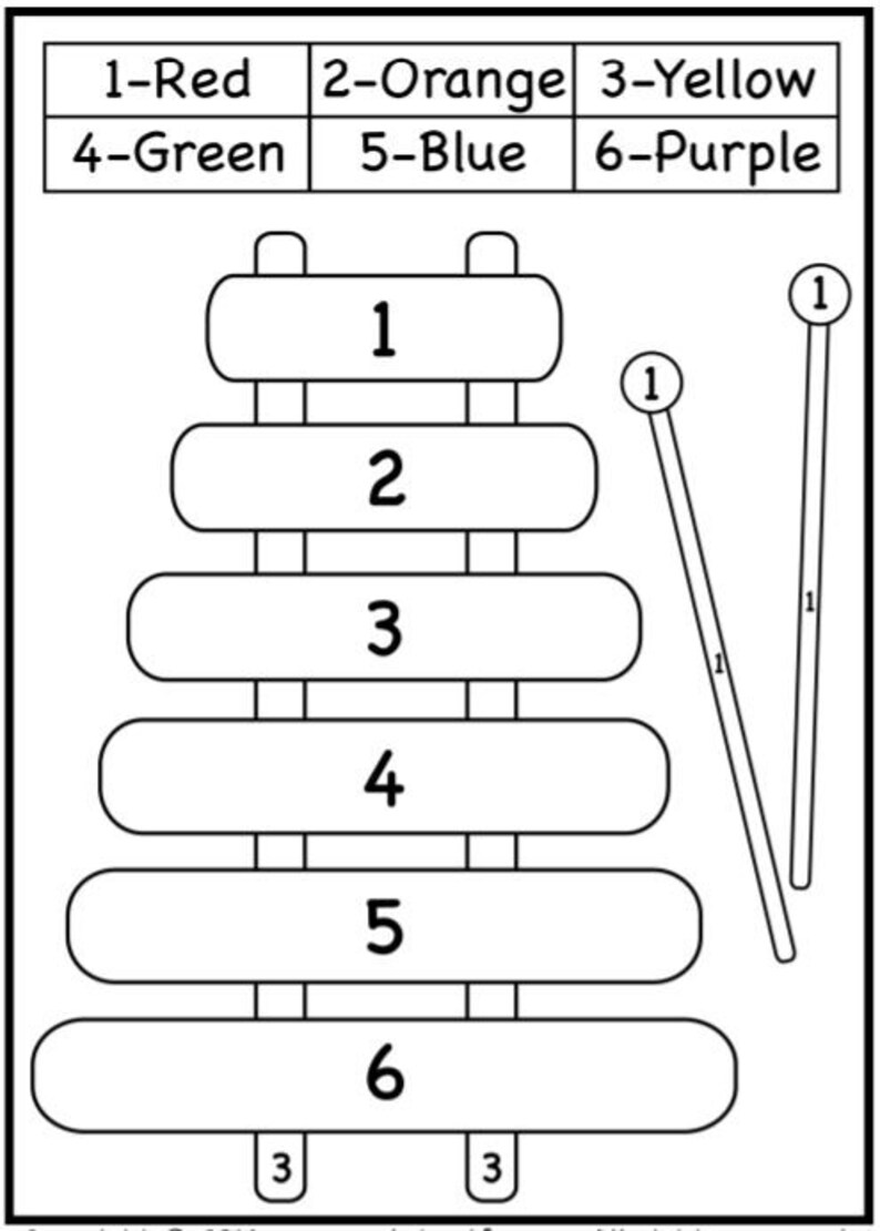 Fun Color by Number Activity Worksheets, Best Educational Gift ...