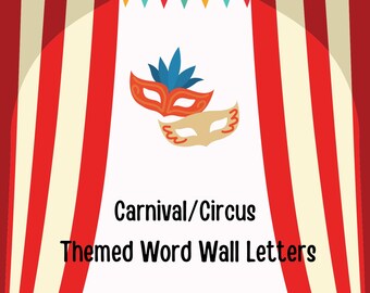 Carnival Letters | Etsy