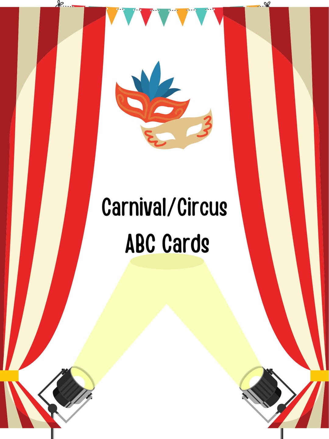 Carnival/circus Themed ABC Cards - Etsy