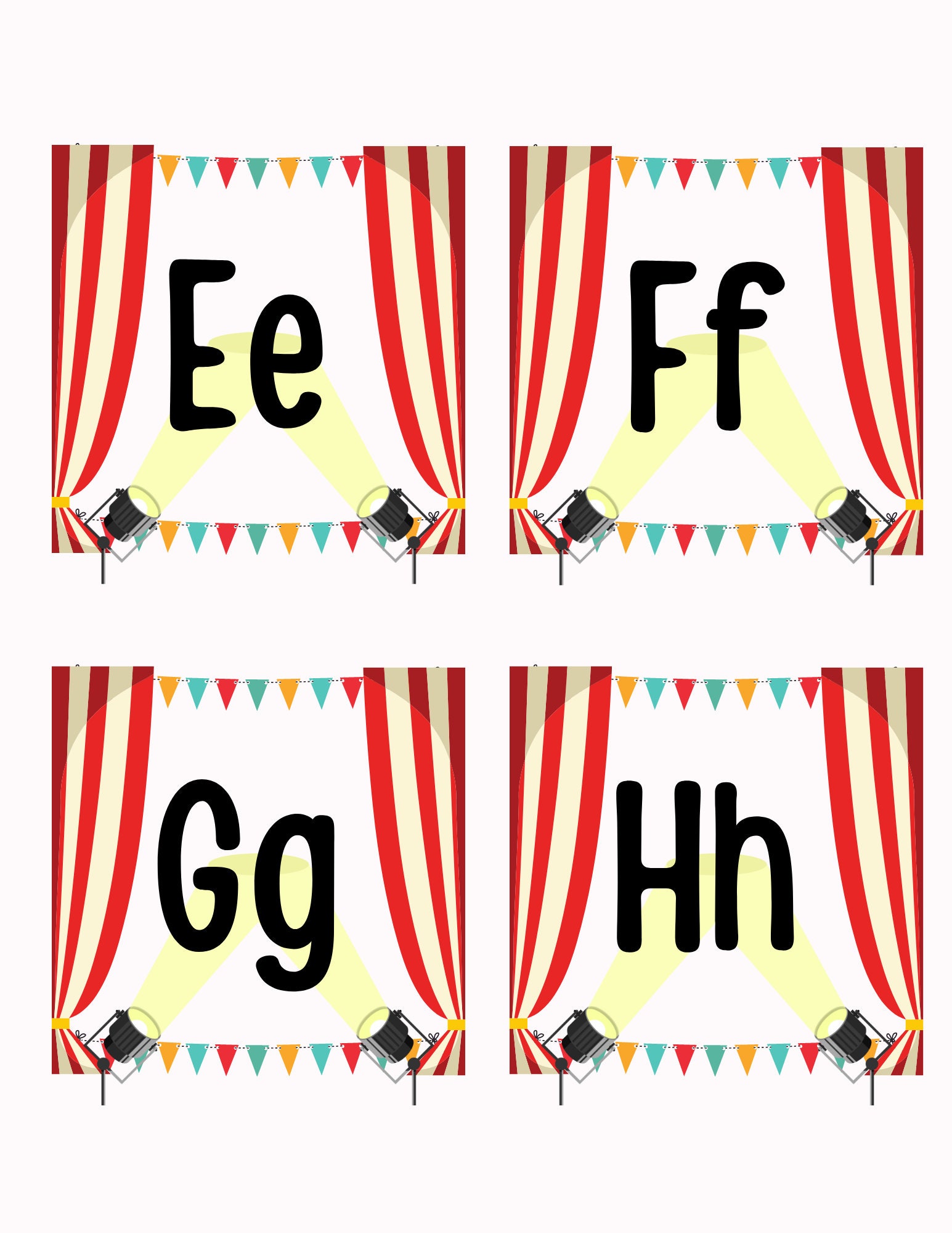 Carnival/circus Themed Word Wall Letters - Etsy