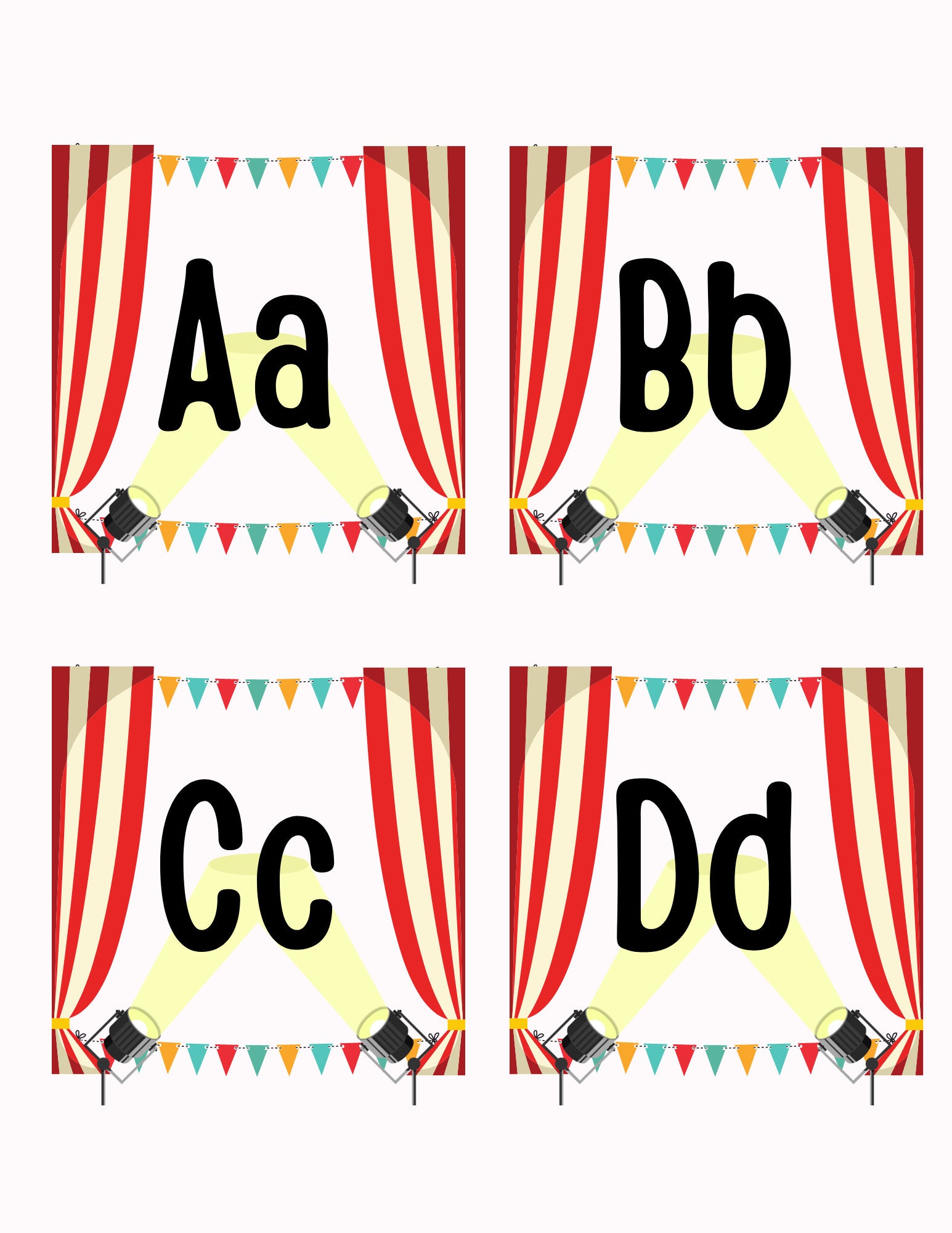 Carnival/circus Themed Word Wall Letters - Etsy