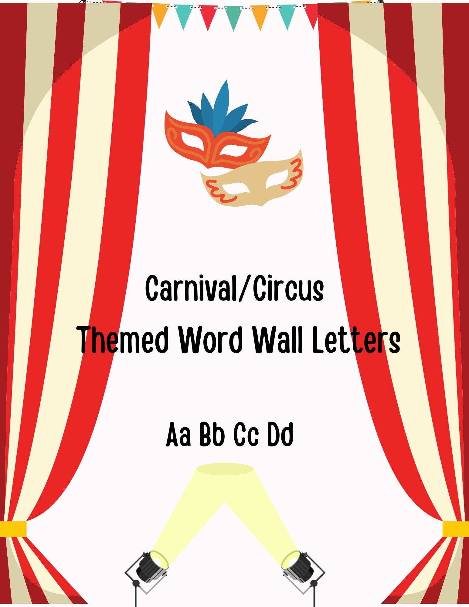 Carnival/circus Themed Word Wall Letters - Etsy