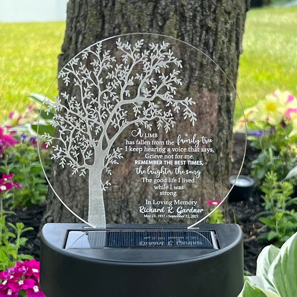 Memorial Solar Garden - Etsy