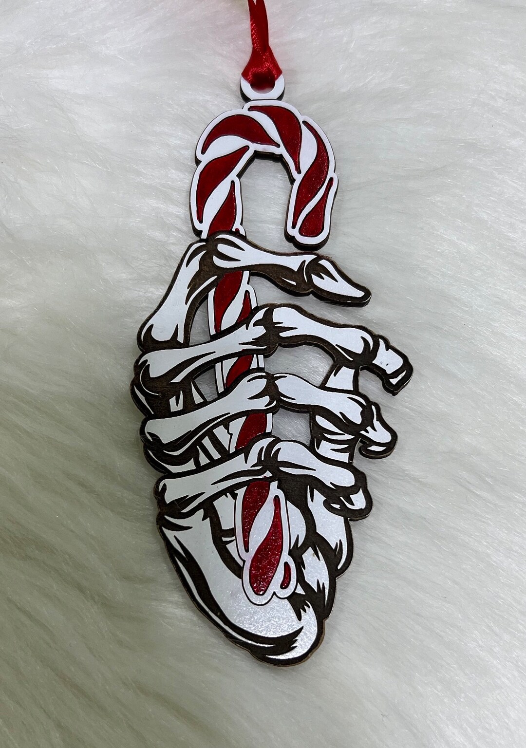 Skeleton Hand Christmas Ornament - Etsy