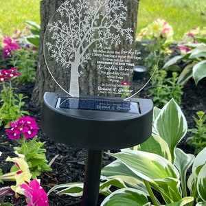 Personalized Memorial Garden Solar Light: Remembrance Gift - Etsy