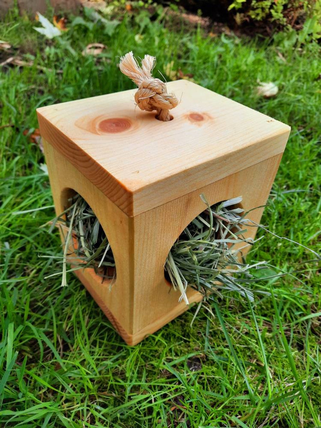 Small Animal Hay Cube, Rabbit Hay Feeder, Guinea Pig Hay Box, Boredom ...