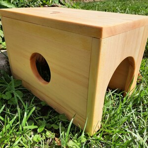 Handmade Pine Rabbit Hideaway House: Small Pet Condo - Etsy