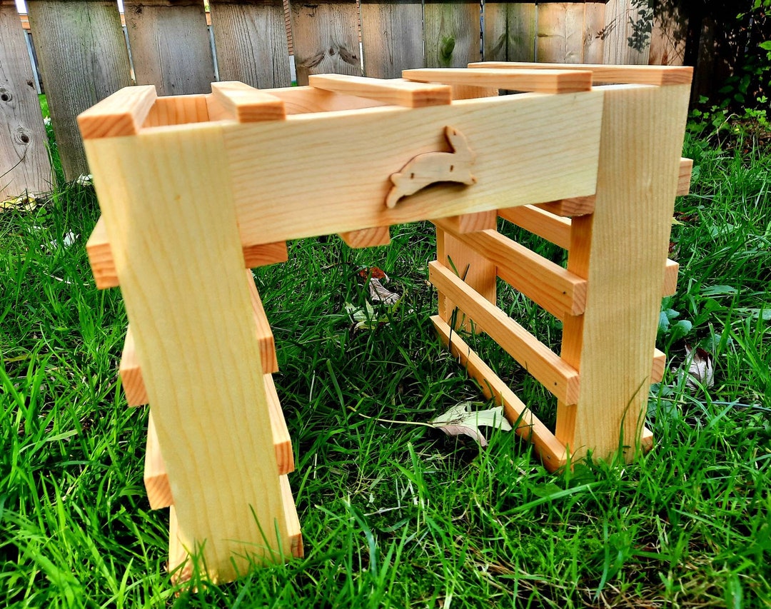 Rabbit Hay Tunnel / Rabbit Hay Feeding Station / Bunny - Etsy